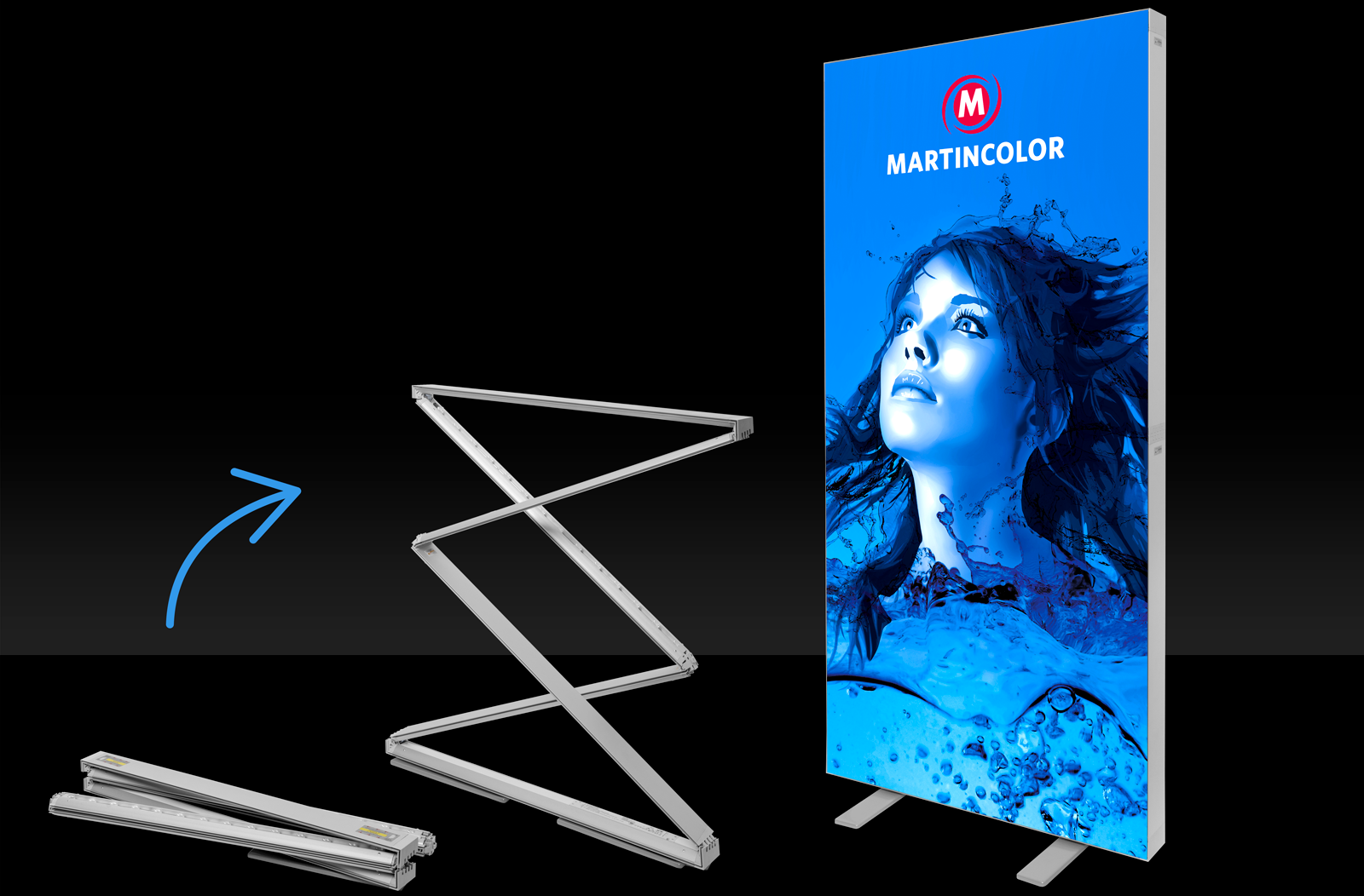 MAGIC FOLD - die erste faltbare Leuchtwand LED | Martincolor